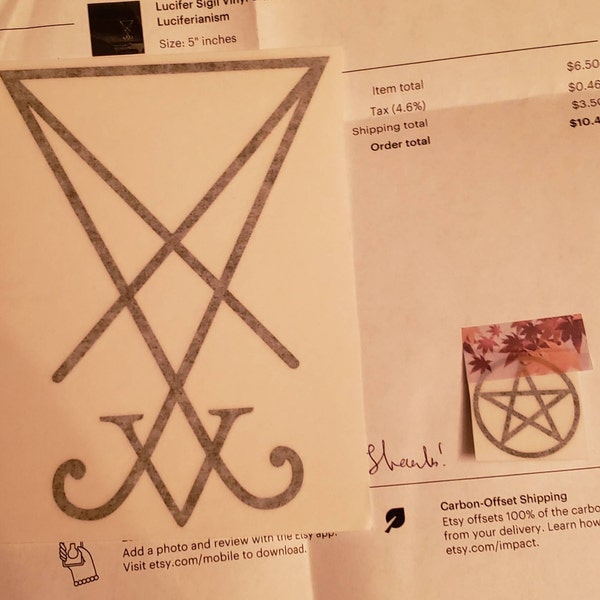 Lucifer Sigil Vinyl CAR DECAL Occult Seal of Satan, Luciferianism - Etsy