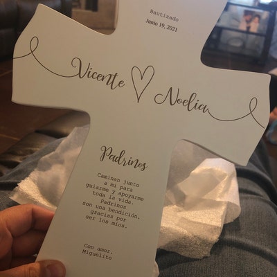 Personalized Godparents Cross for Godparent, Godparent Cross Gift ...