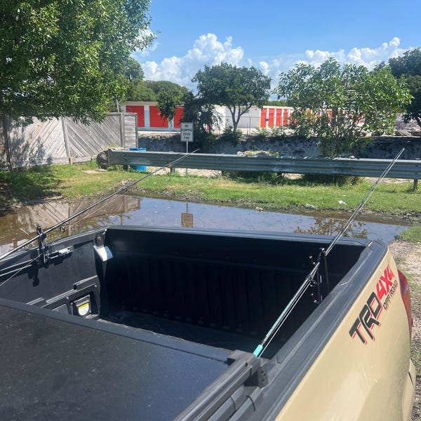 Fishing Rod Holder for Toyota Tacoma Bed Rail - Above the Bed Version ...