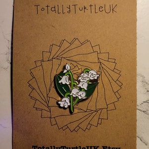 Lily Enamel Pin Badge. Pretty Little Pin Gift - Etsy