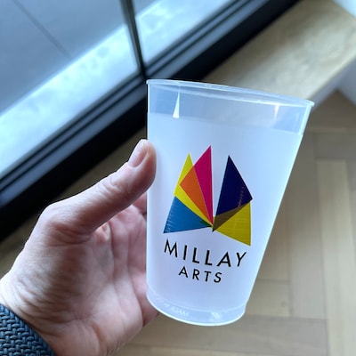 Full Color Frost-flex Cups, Wedding Crest Frosted Plastic Cups, Custom ...