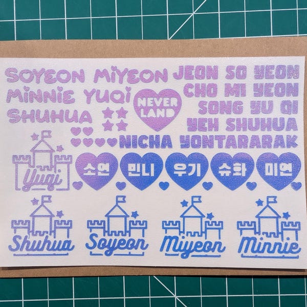 Individual NCT Lightstick Decal in Hangul - All Members Available NCT ...