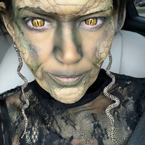 Snake Scales/reptile Forehead, Cheeks and Chin Prosthetic, SFX Makeup ...