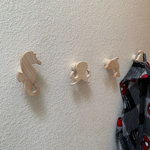 Airplane Themed Wall Hooks 5 Coat Hooks Solid Wood Hallway - Etsy