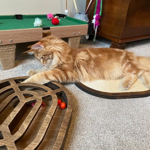 Handmade Cat Scratcher. Pet Furniture, Sisal Rope, Cat Scratching Pads ...
