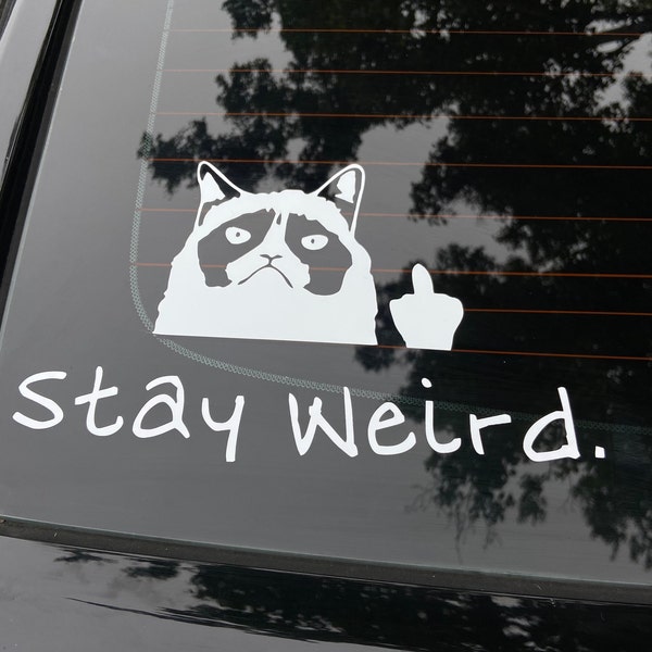 Thumbs up Crying Cat Meme Sticker Car Decals Vinyl Stickers Laptop ...