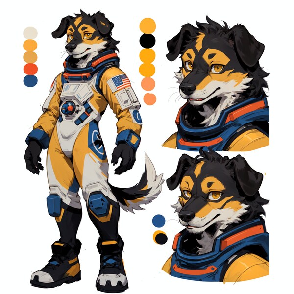 Customizable Furry Coloring Sheet PFP Digital Download, OC Furry ...