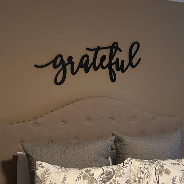 Grateful Sign, Grateful Wood Sign, Grateful Wall Decor, Thanksgiving ...