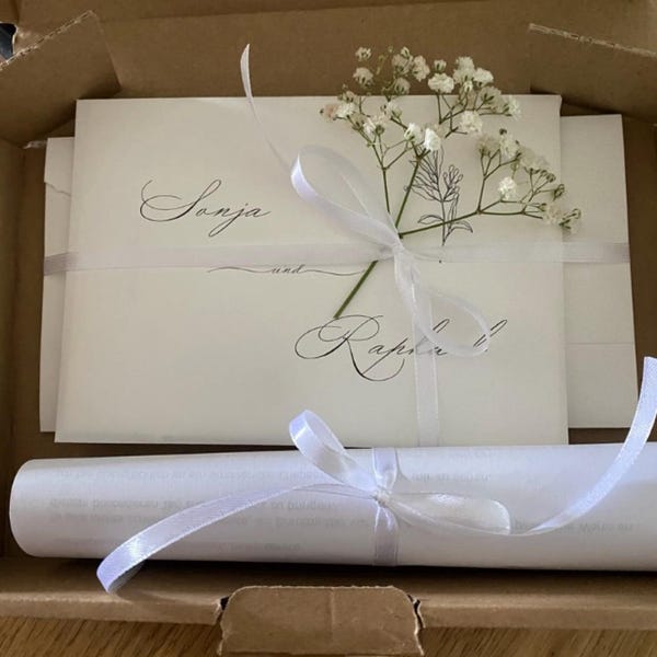 Money Gift Packaging for Voucher – Handmade Cotton Paper Envelope With ...