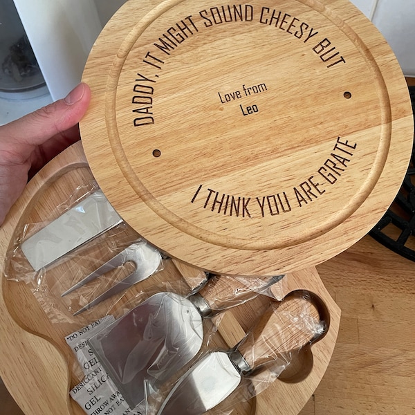 Personalised Cheese Board Set. 9 Designs to Choose From. Custom Cheese ...