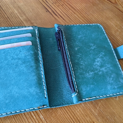 Leather Vertical Zipper Wallet PDF Pattern Card Wallet Pattern Handmade ...