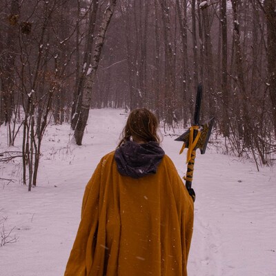 Knight's Cape Medieval Linen Cloak - Etsy Australia