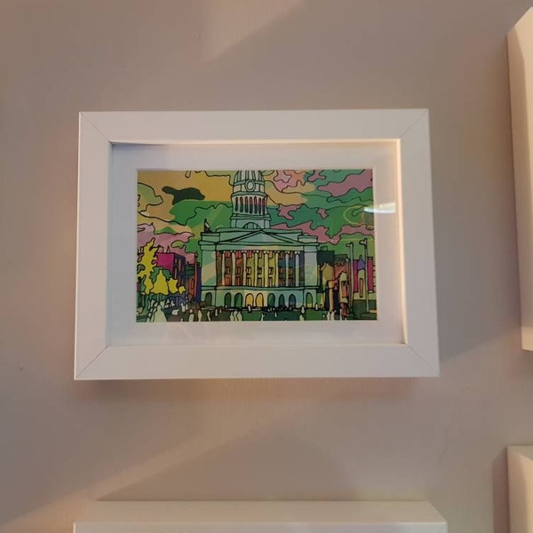 Nottingham Skyline Postcard, Nottingham Contemporary Gallery Postcard ...