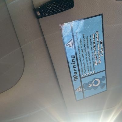 Carebears Cute Car Warning Sticker Super Kawaii,car Accessory,car Visor ...