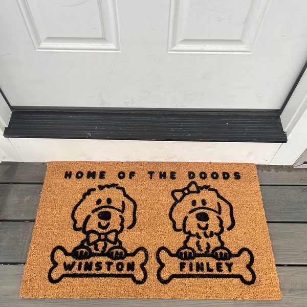 Custom Doodle Mat, Doodle Doormat, Goldendoodle Doormat, Labradoodle ...