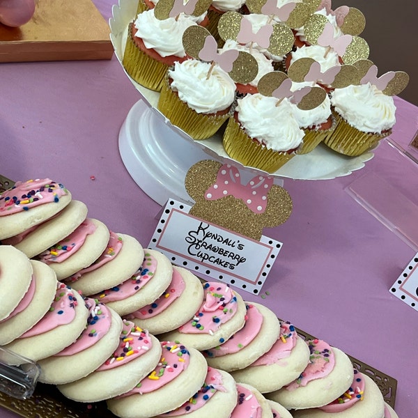 Minnie Mouse Food Signs-set of 8 - Etsy