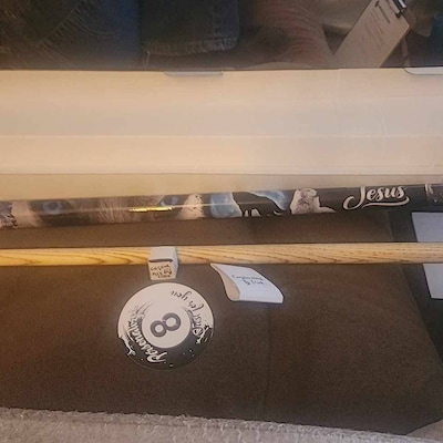 SEA TURTLE Ash Pool Cue Made to Order Add Your Text Ocean Reef - Etsy