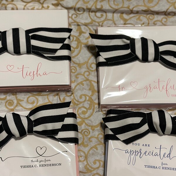 Monogram Thank You Cards, Personalized Thank You Cards, Thank You Notes ...