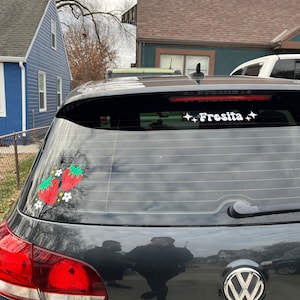 Strawberry Vinyl Decal Strawberry Car Decal Strawberry Daisy Decal ...