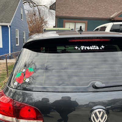 Strawberry Vinyl Decal Strawberry Car Decal Strawberry Daisy Decal ...