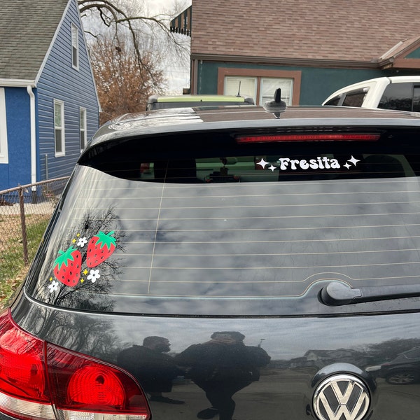 Strawberry Vinyl Decal | Strawberry Car Decal | Strawberry Daisy Decal ...