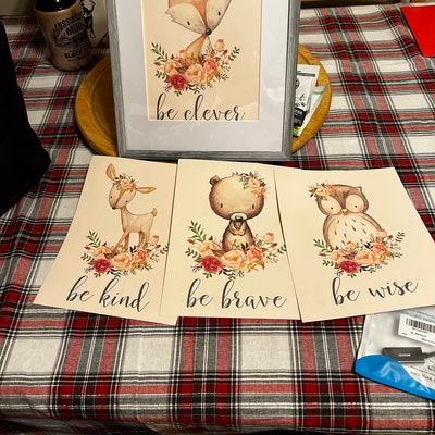 Boho Woodland Animal Set / Printable Nursery Art / Blush Pink - Etsy