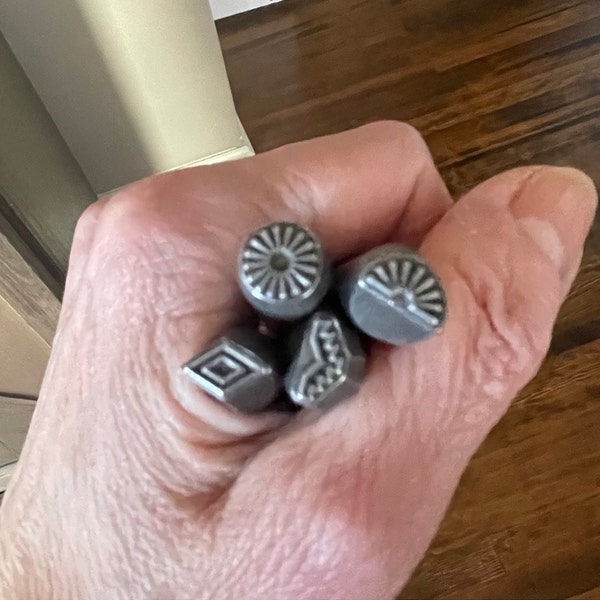 Native American Tribal Designs, Large Steel Stamps, South West Jewelry ...