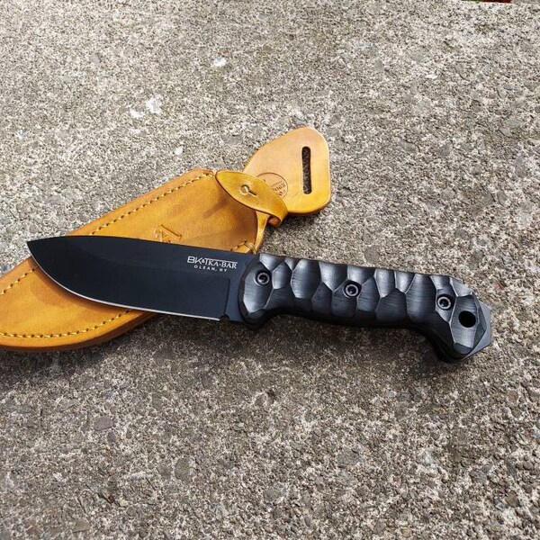 Wood Scales for BK2/ Custom Scales for Ka-bar Becker BK2/BK2 Wooden ...