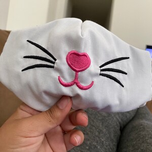 Cute Cat Face Mask Embroidery Design Kitty Kitten Mouth,adults Kids ...