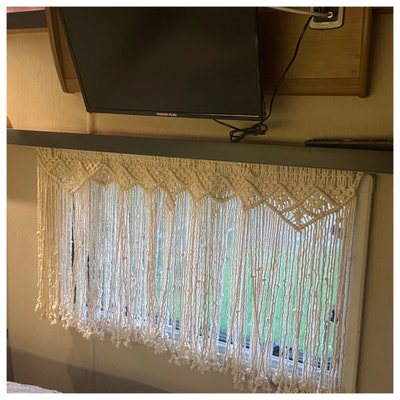 Macrame Room Divider 4 Door Panel Handmade Macrame Curtain - Etsy