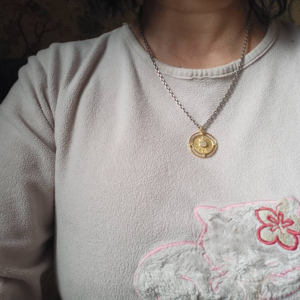 SHAMAN Medallion, 925k Sterling Silver Shaman Necklace, Pagan Talisman ...