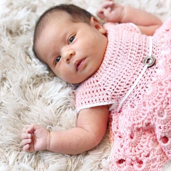 Crochet PATTERN Baby Romper , Crochet Romper , Hooded , Size 0-3 Months ...