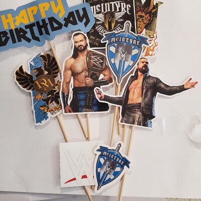 Jey Uso WWE Cake Topper. Fits 8,10in Cakes. Can Custom Birthday Message ...