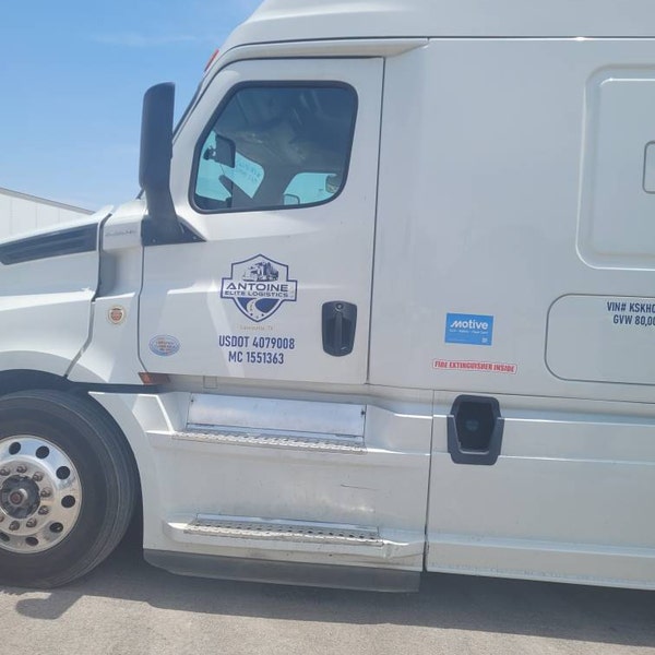 Caution Wide Turns Sign Safety Decal Vinyl Sticker for Semi Truck and ...