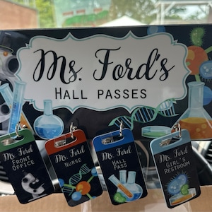 Personalized Classroom Decor Hall Passes Sign Farmhouse - Etsy