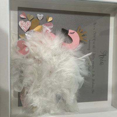 Baby Peter Pan Frame, Lucky Stars Frame With Quote Shadowbox Frame ...