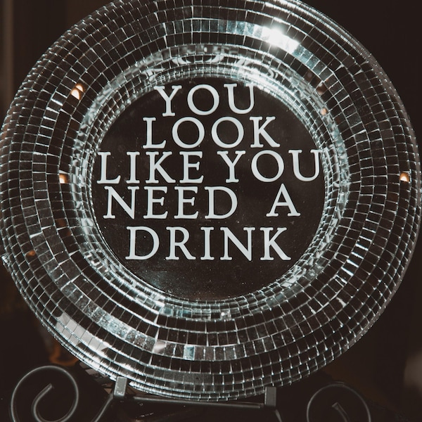 Wedding Bar Sign | Customizable Name - Mirror, Acrylic - Drink Signage ...