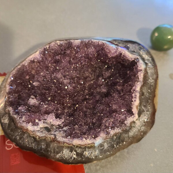 13in/9.9lb AAAA Statement XXL Big Teeth Deep Purple Amethyst Specimen ...