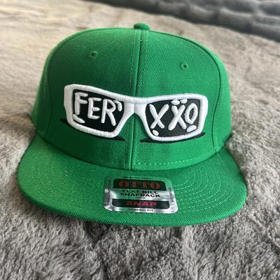 Ferxxo Cap, Embroidered 3D Logo, Concert, Embroidered Cap, Green Cap ...