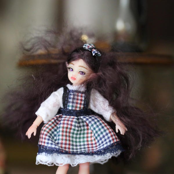 Full Set, Ball Jointed Doll, 1:24 Scale Micro Doll for Dollhouse ...