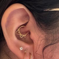 14K 16G Solid Gold Dermal Piercing/internally Threaded Dermal Anchor ...