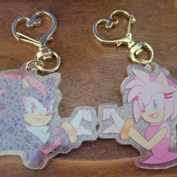 Sonic Keychains Pair - Etsy