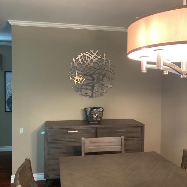 Matte Black Abstract Bubbles Metal Wall Art, Metal Bubles Sign for Wall ...