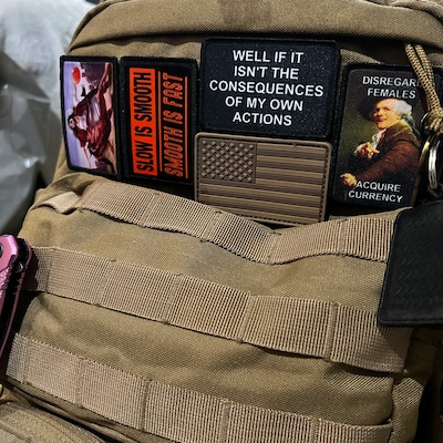 Jesus Crossing the Devil Meme Morale Patch Hook and Loop Backing for ...