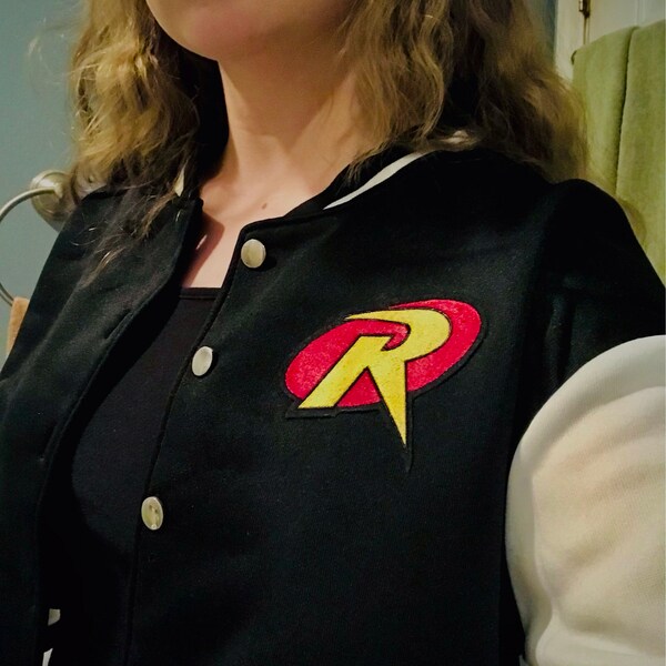 Modern Robin Logo Sidekick Iron on Embroidery Patch Mtcoffinz - Choose ...