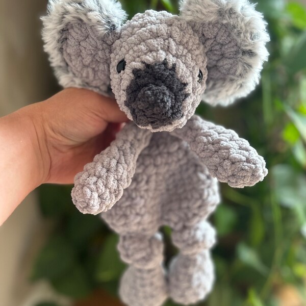 MINI Koa Koala Knotted Lovey — Crochet Koala PATTERN - Etsy