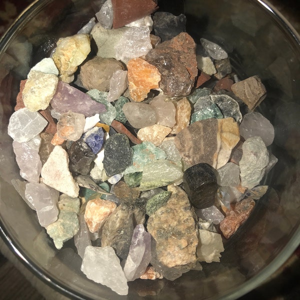 Raw Crystal Chips - Assorted Crystals Bulk - Rough Natural Rocks Mixed ...
