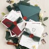 Muriel Handmade Paper Wedding Menus, Deckled Edge Paper Menus, Day ...