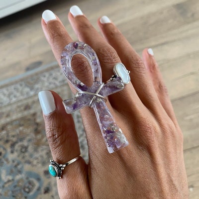 Black Obsidian Ankh/protection - Etsy