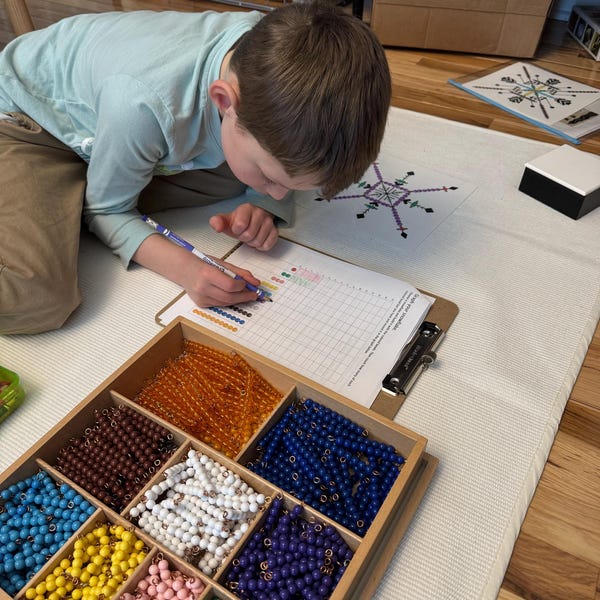 Montessori Bead Houses | Printable Primary Math Activity | Early Math ...